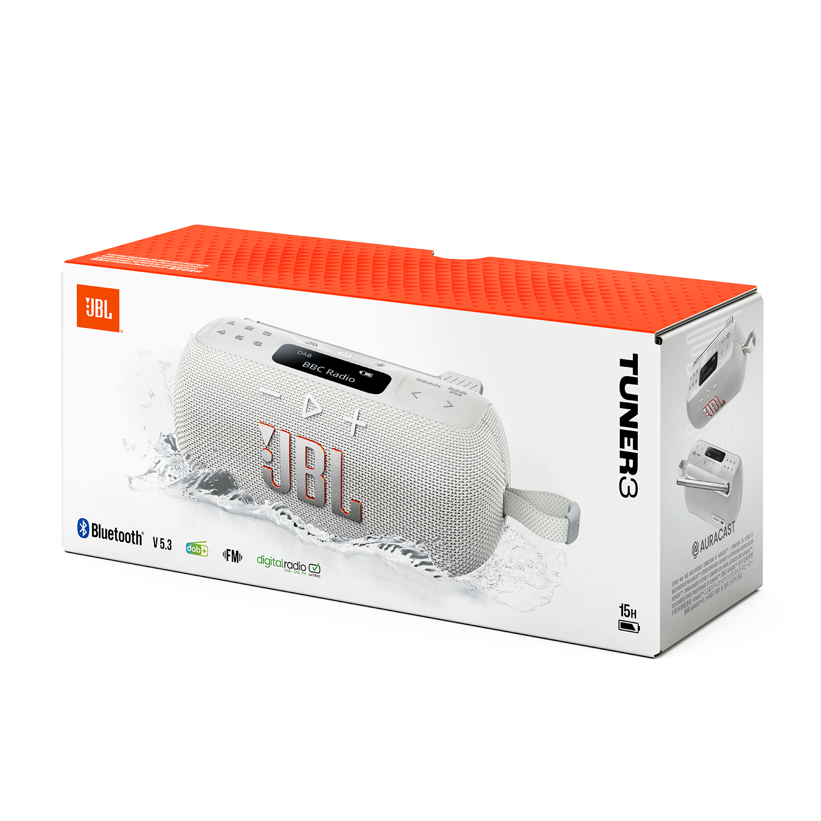 JBL Tuner 3 | Przenośne radio DAB/DAB+/FM z Bluetooth