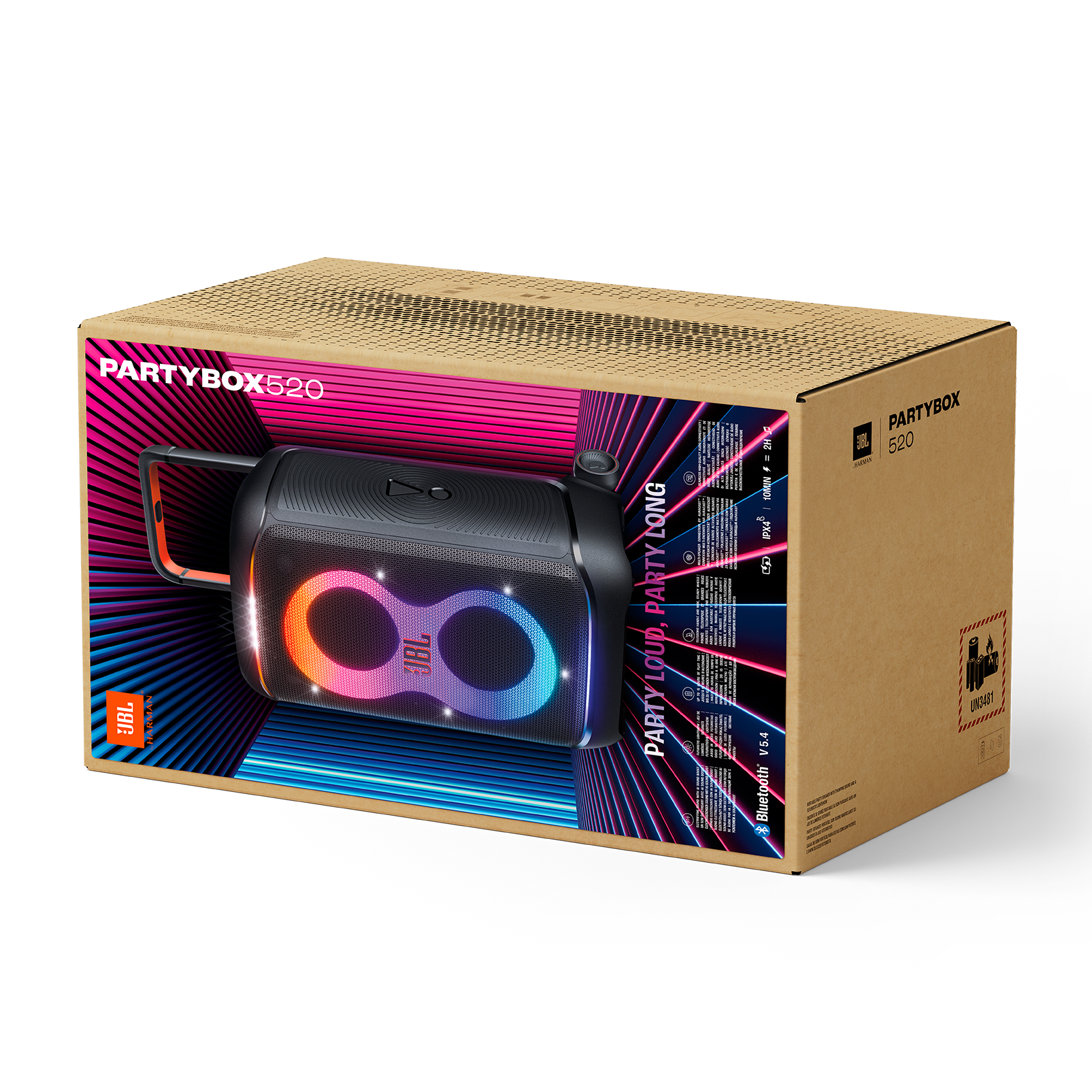 JBL PartyBox 520 | Przenośny głośnik imprezowy na akumulator o potężnym ...